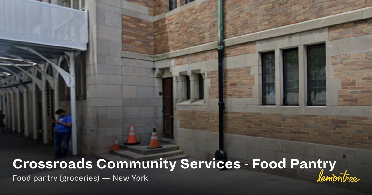 Crossroads Community Services - Food Pantry — Lemontree
