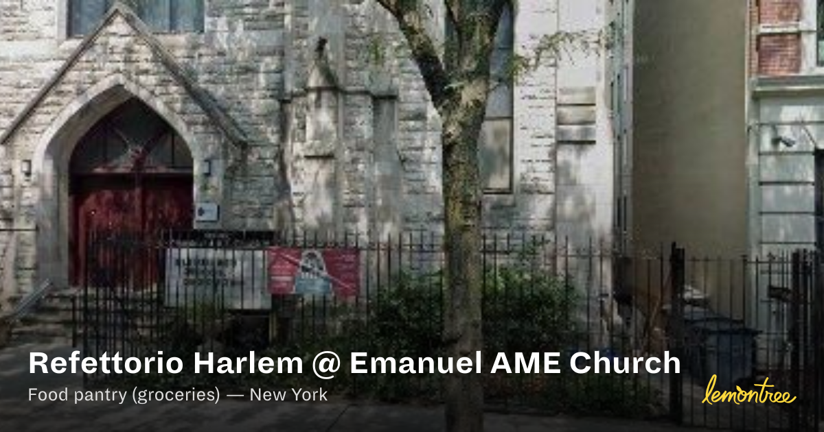 Refettorio Harlem @ Emanuel AME Church — Lemontree