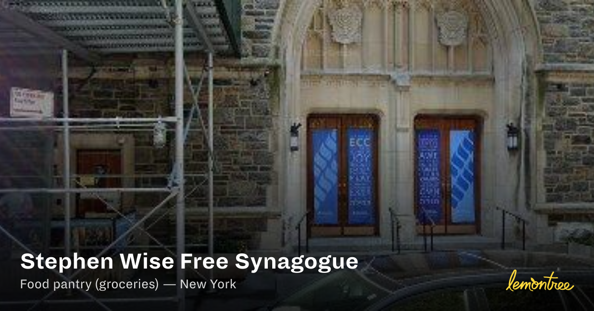 Stephen Wise Free Synagogue — Lemontree