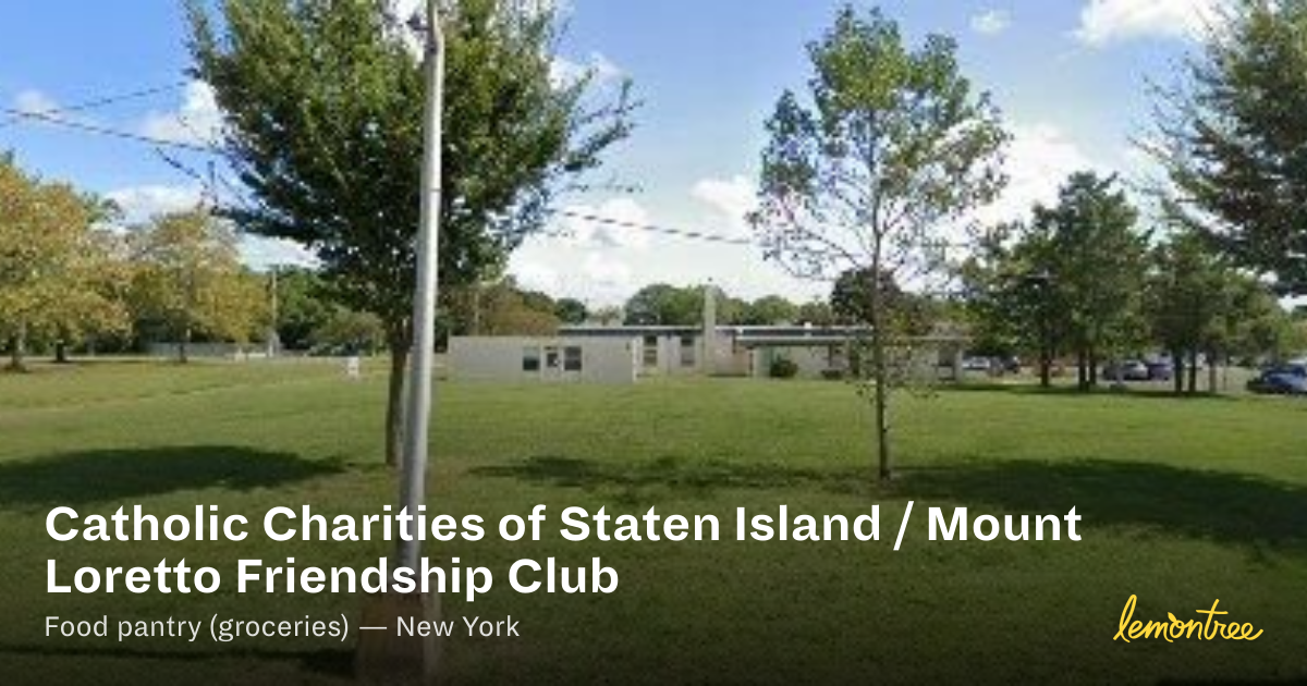 Catholic Charities of Staten Island / Mount Loretto Friendship Club ...