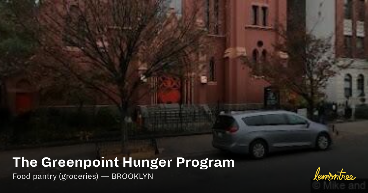 The Greenpoint Hunger Program — Lemontree