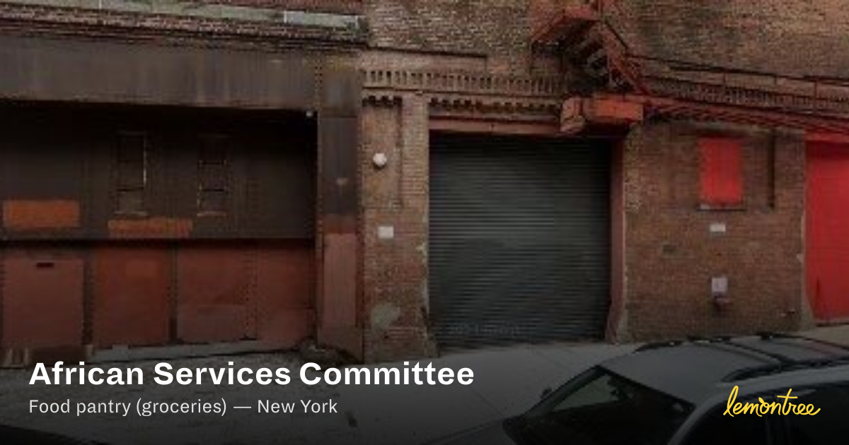 African Services Committee — Lemontree