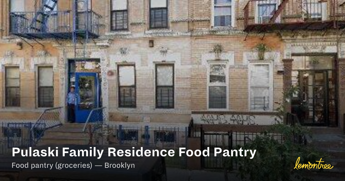 Pulaski Family Residence Food Pantry — Lemontree