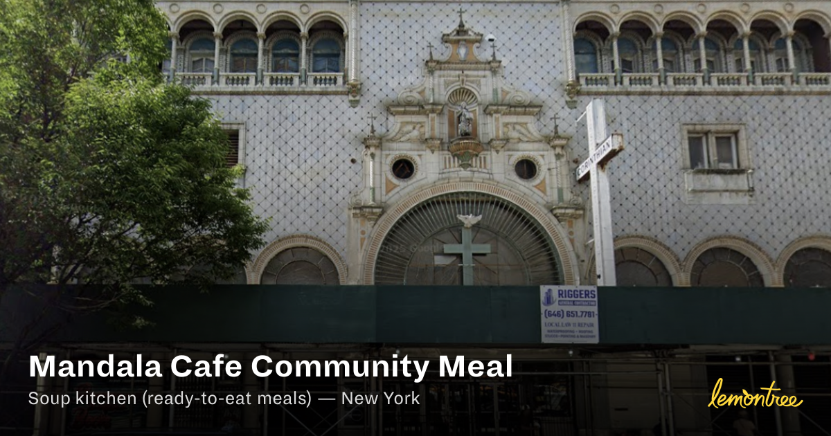 Mandala Cafe Community Meal — Lemontree