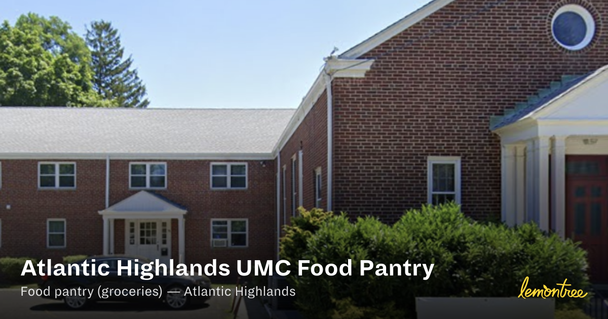 Atlantic Highlands UMC Food Pantry — Lemontree