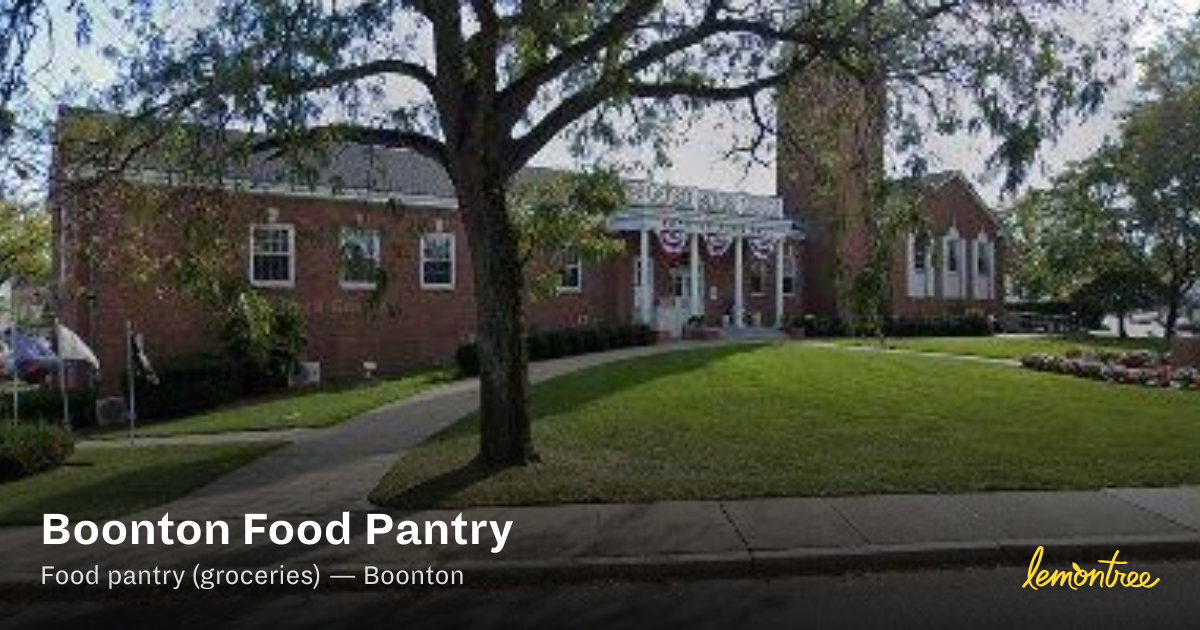 Boonton Food Pantry — Lemontree