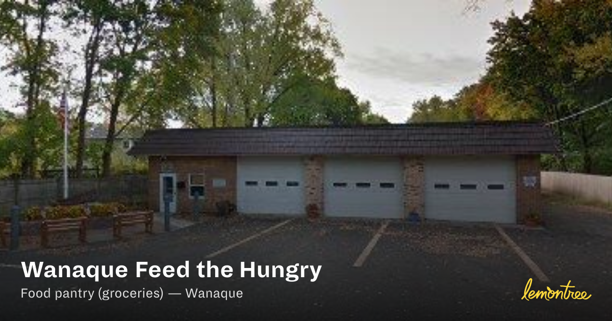 Wanaque Feed the Hungry — Lemontree