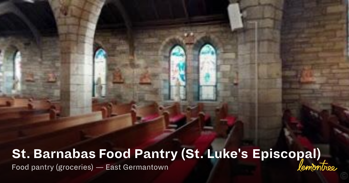St. Barnabas Food Pantry (St. Luke's Episcopal) — Lemontree