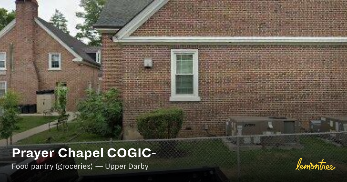 Prayer Chapel COGIC- — Lemontree
