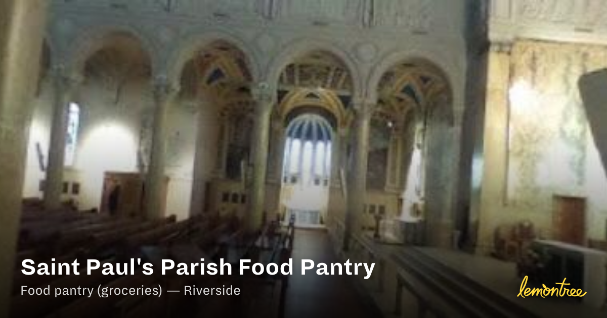 Saint Paul's Parish Food Pantry — Lemontree