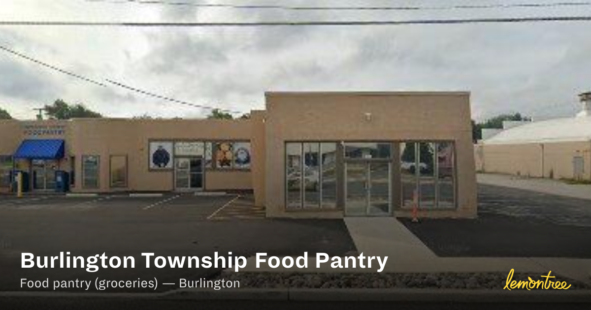 Burlington Township Food Pantry — Lemontree