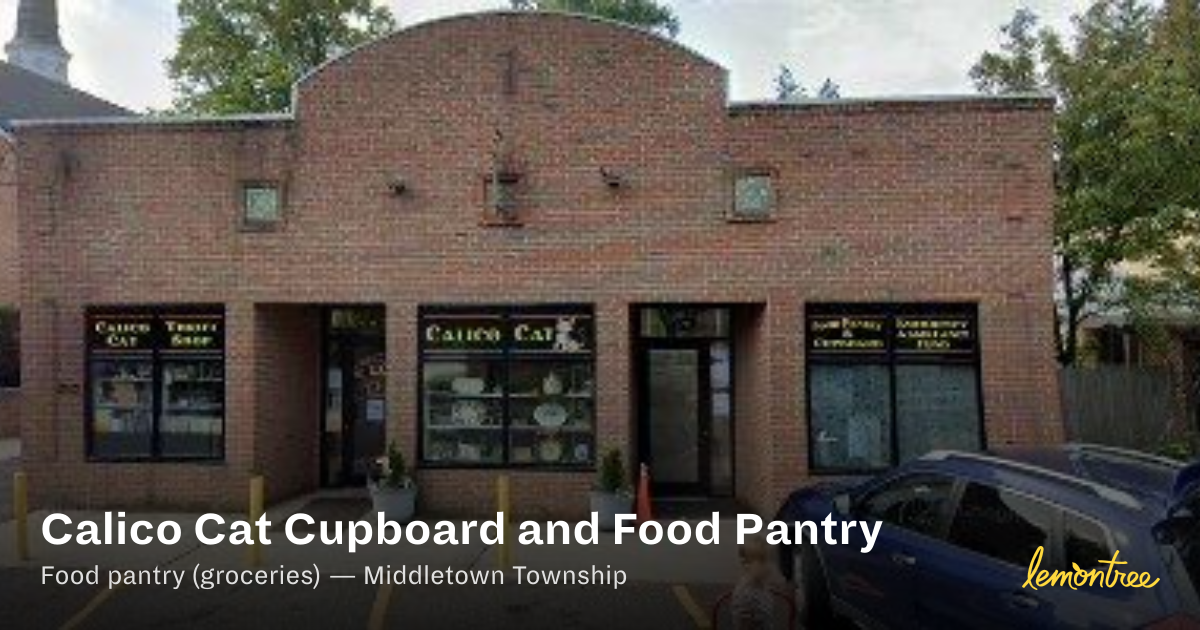 Calico Cat Cupboard and Food Pantry — Lemontree