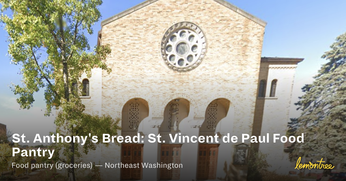 St. Anthony's Bread: St. Vincent de Paul Food Pantry — Lemontree