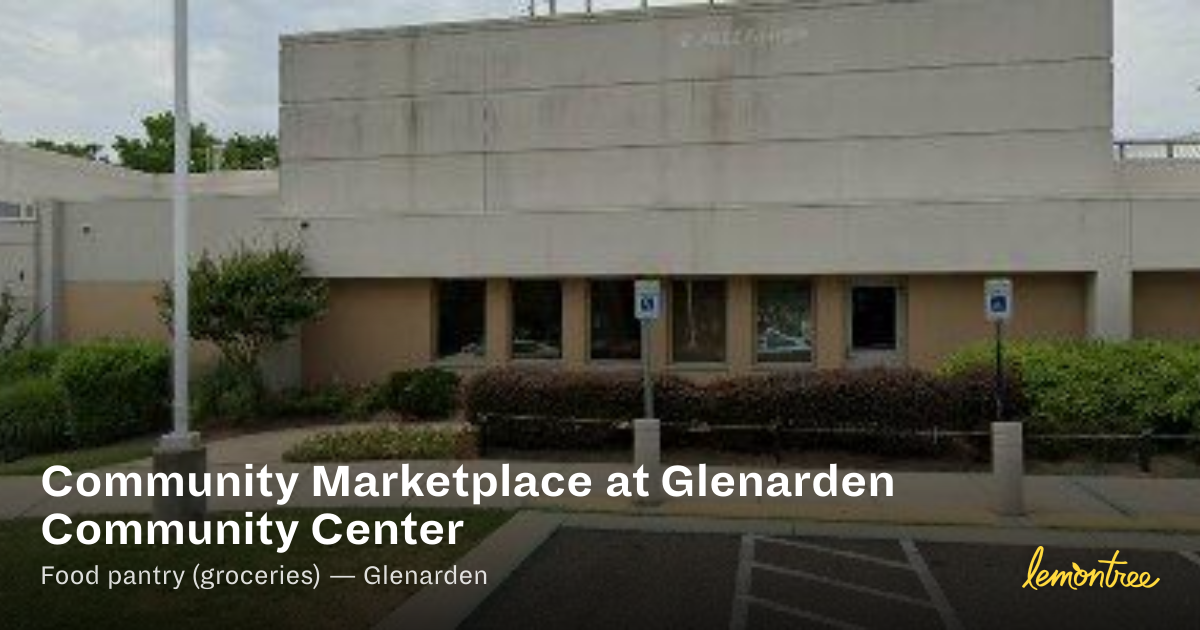 Community Marketplace at Glenarden Community Center — Lemontree