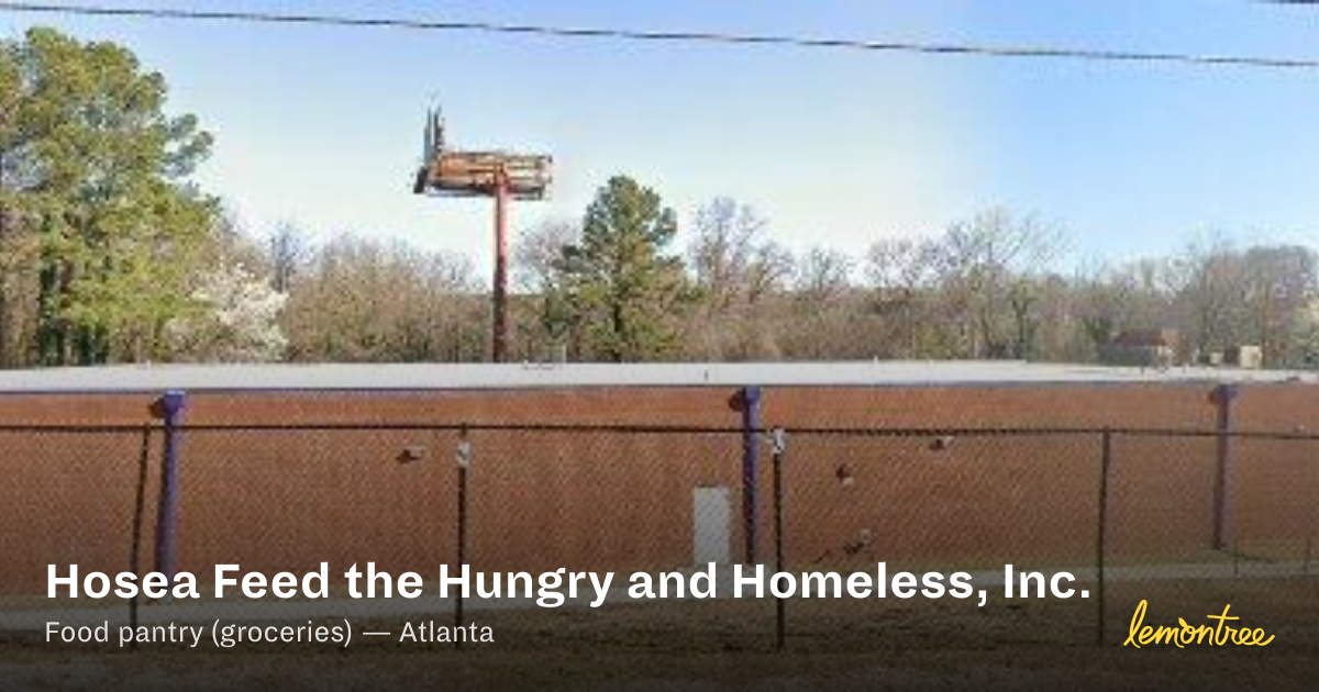 Hosea Feed the Hungry and Homeless, Inc. — Lemontree