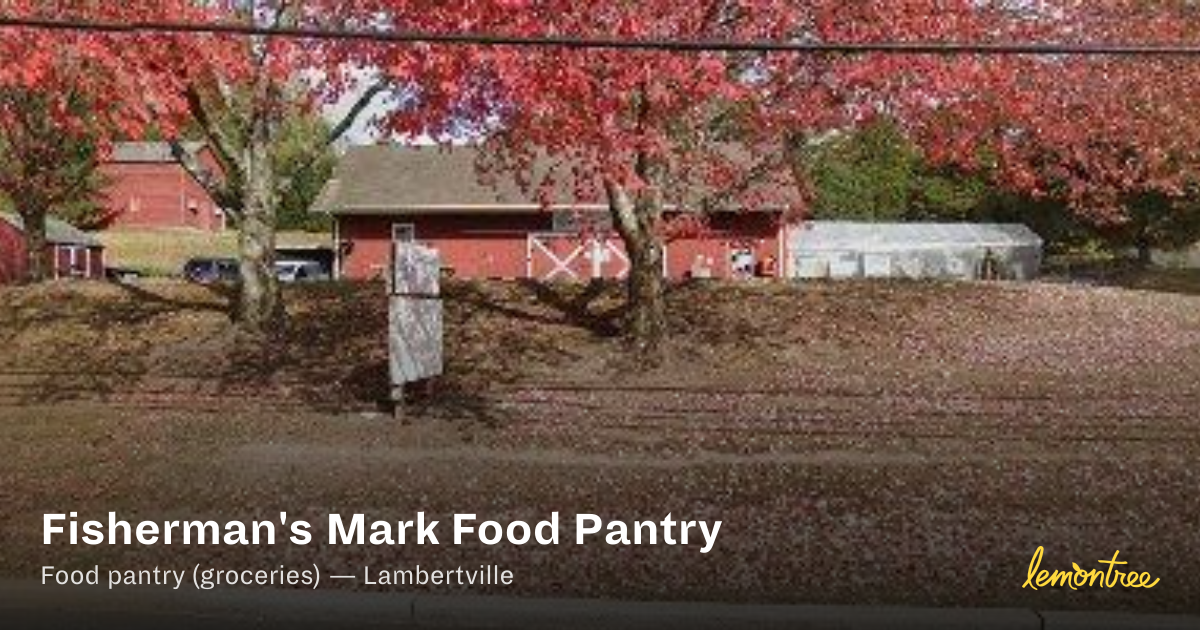 Fisherman's Mark Food Pantry — Lemontree