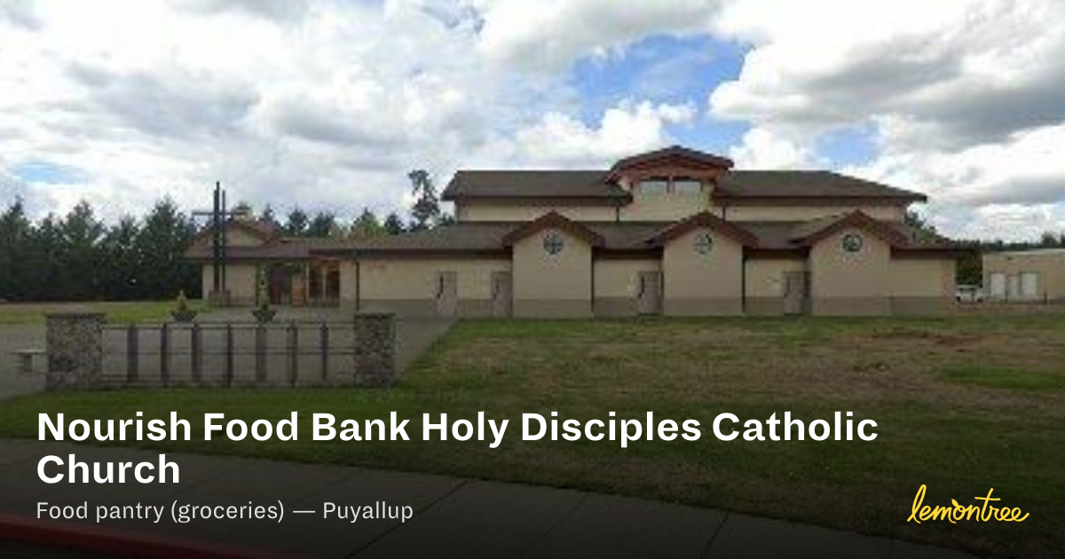 Nourish Food Bank Holy Disciples Catholic Church — Lemontree
