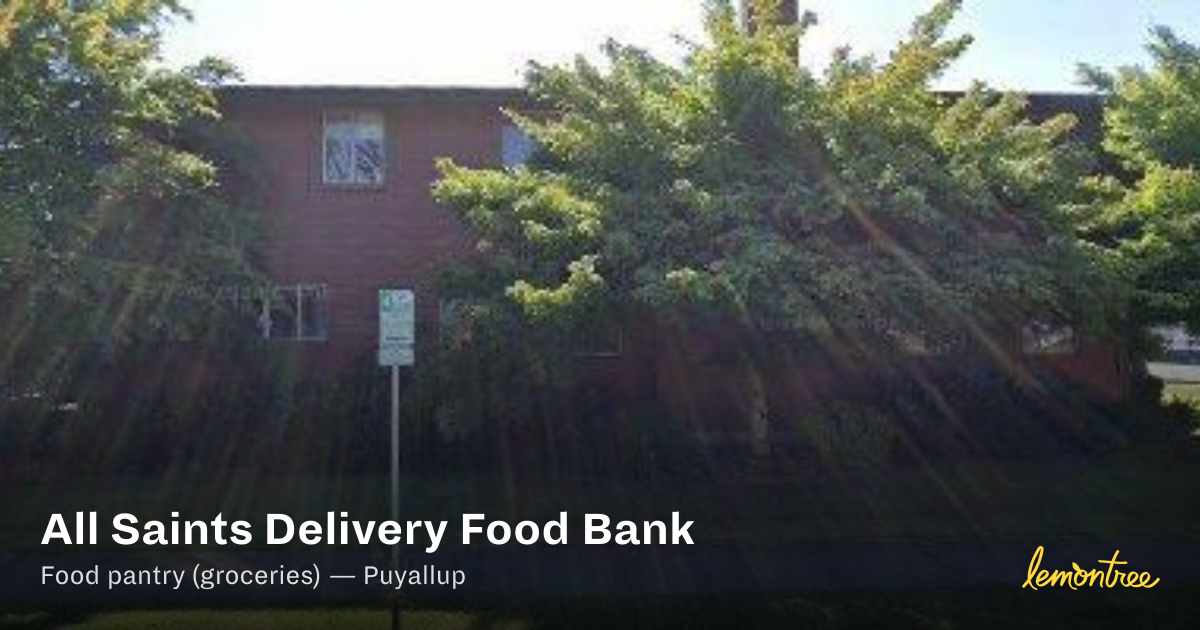 All Saints Delivery Food Bank — Lemontree