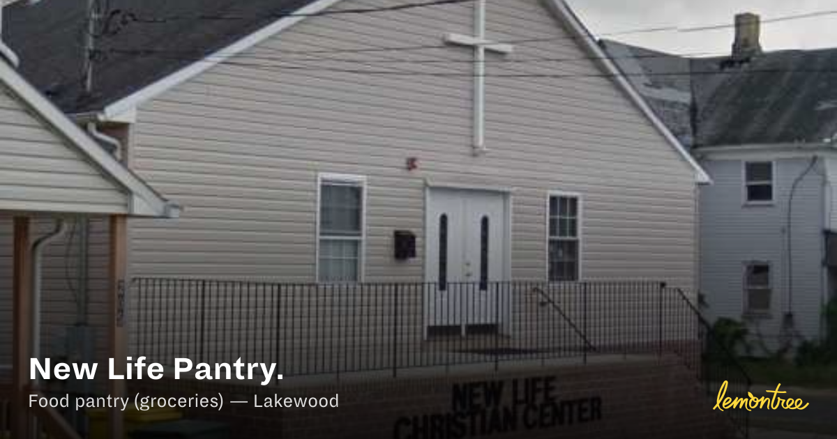 New Life Pantry. — Lemontree