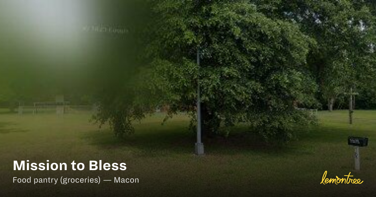 Mission to Bless — Lemontree