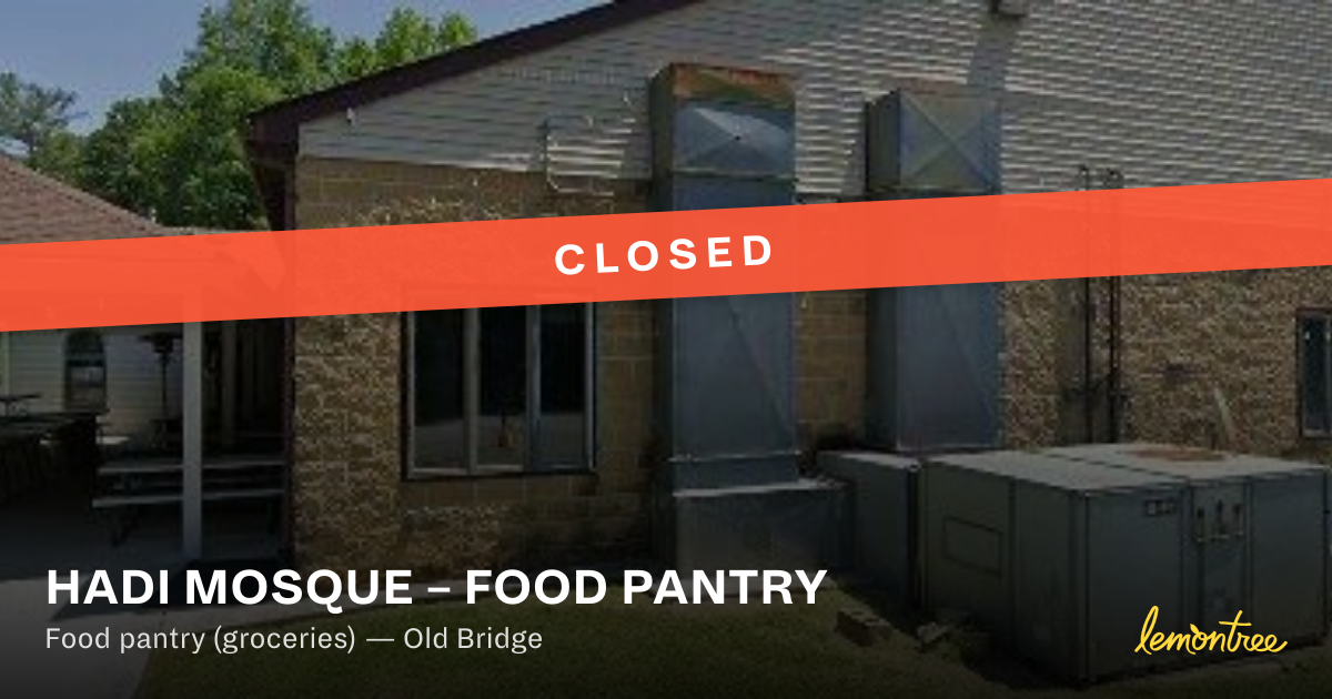 [Closed] HADI MOSQUE – FOOD PANTRY — Lemontree