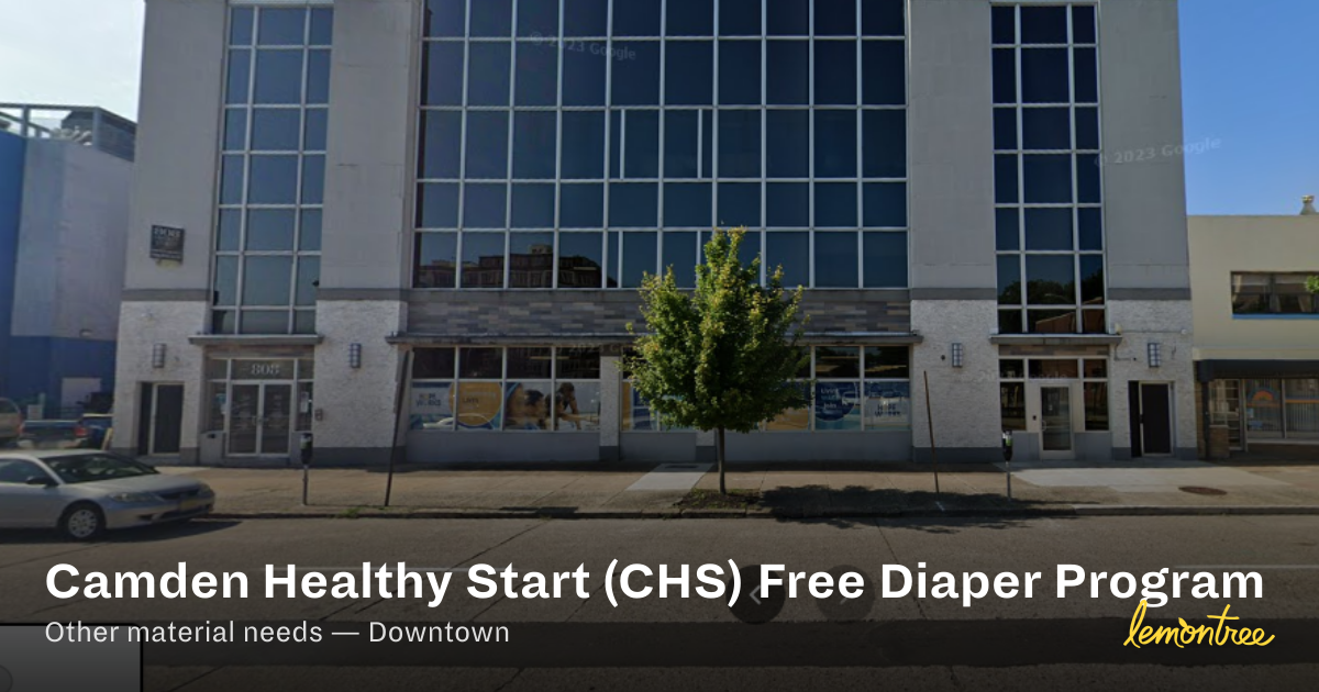 Camden Healthy Start (CHS) Free Diaper Program — Lemontree