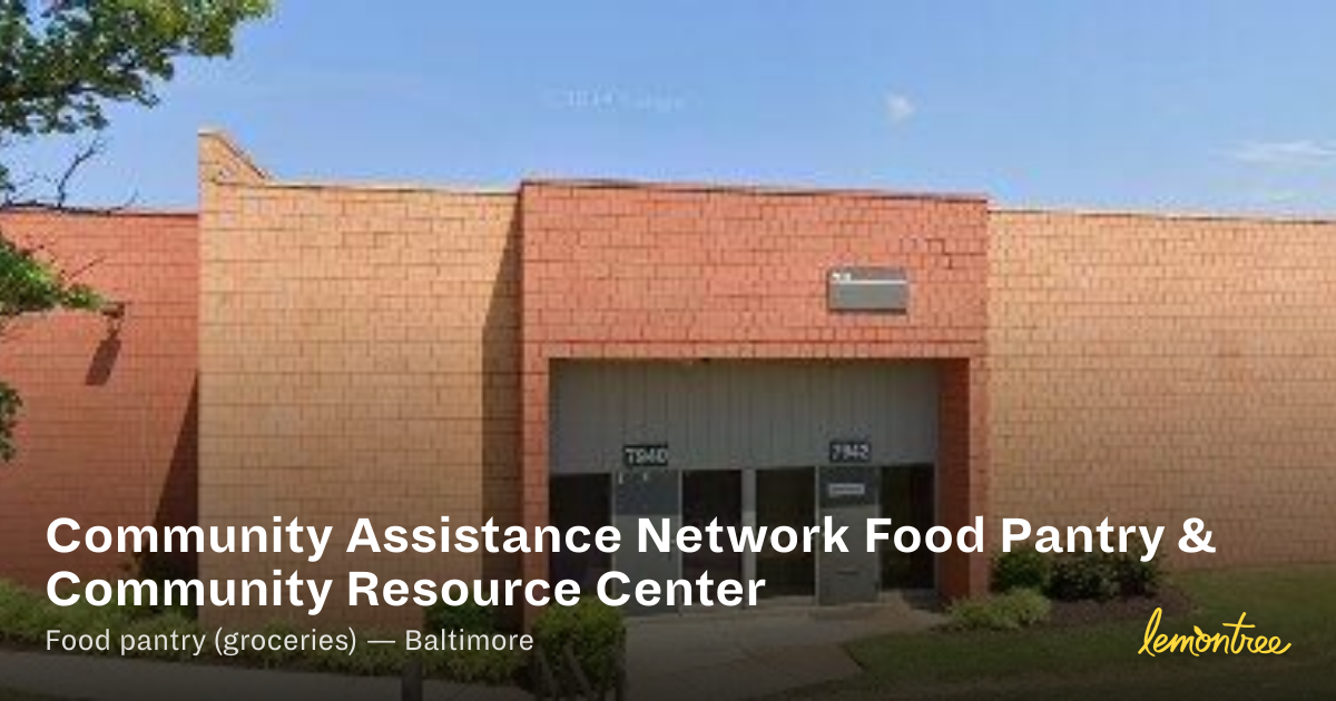 Community Assistance Network Food Pantry & Community Resource Center ...