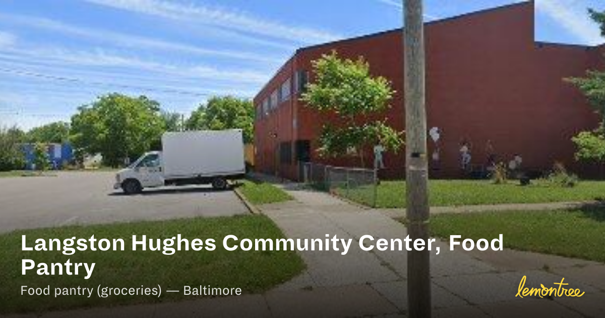 Langston Hughes Community Center, Food Pantry — Lemontree