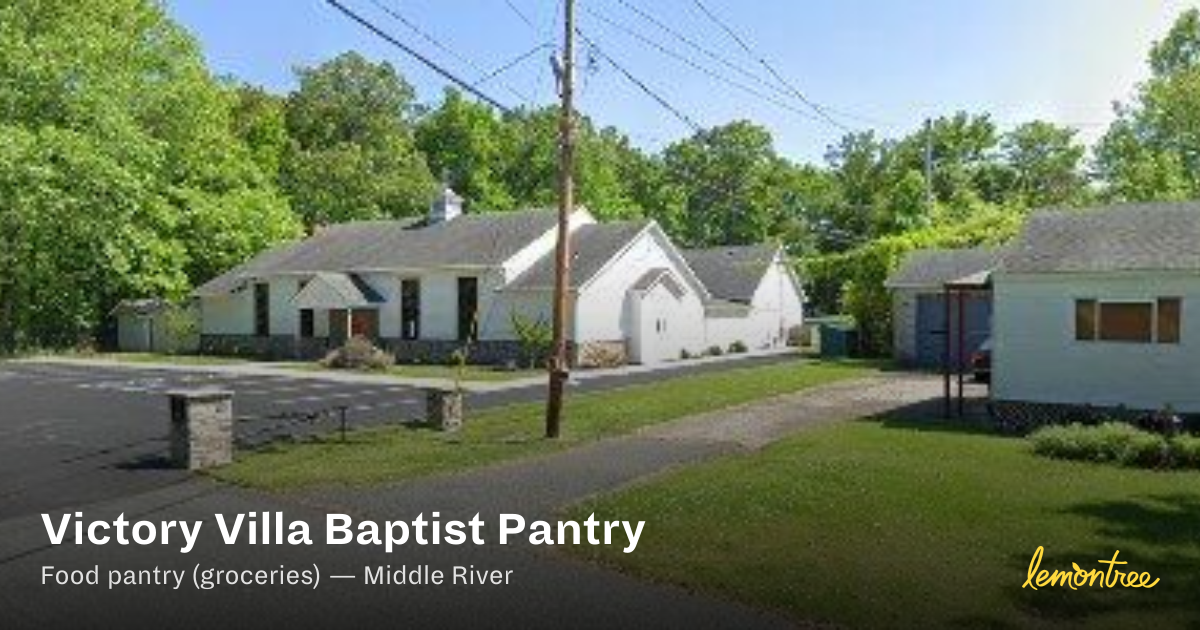 Victory Villa Baptist Pantry — Lemontree