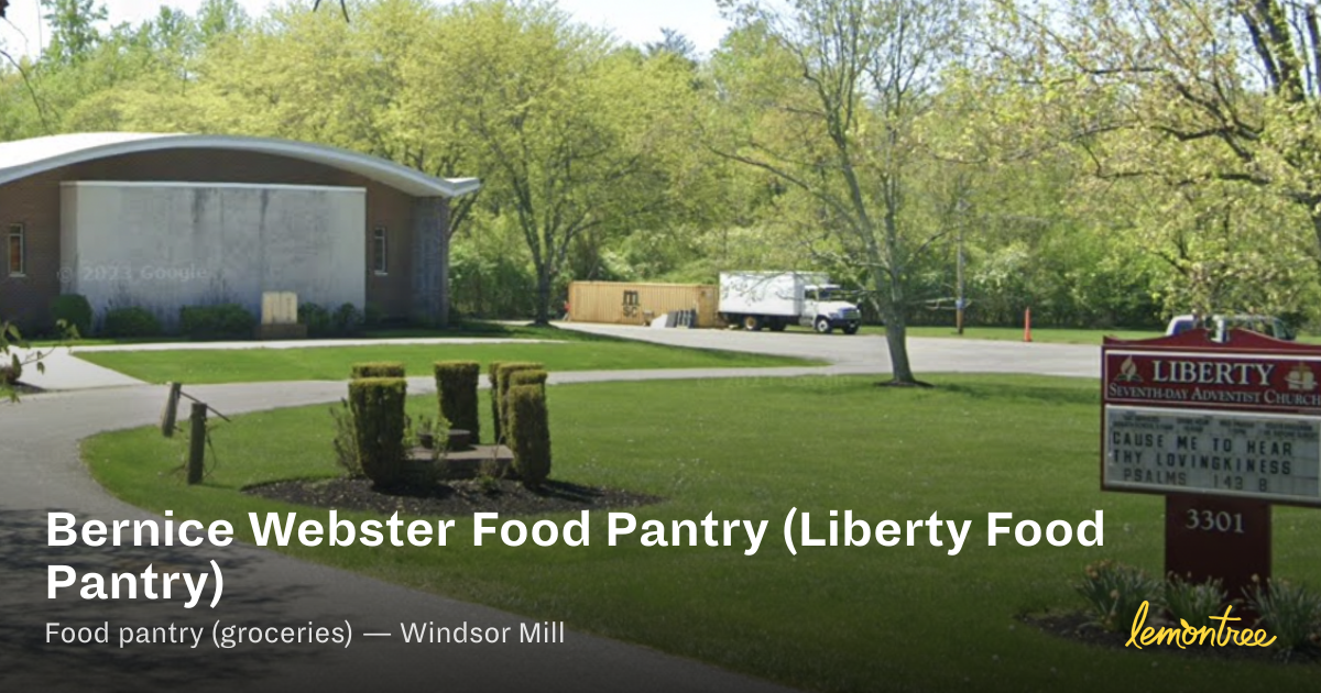Bernice Webster Food Pantry (Liberty Food Pantry) — Lemontree
