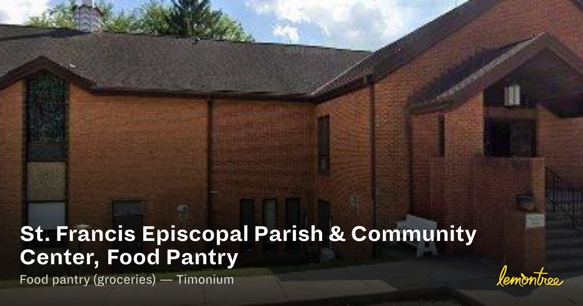 St. Francis Episcopal Parish & Community Center, Food Pantry — Lemontree
