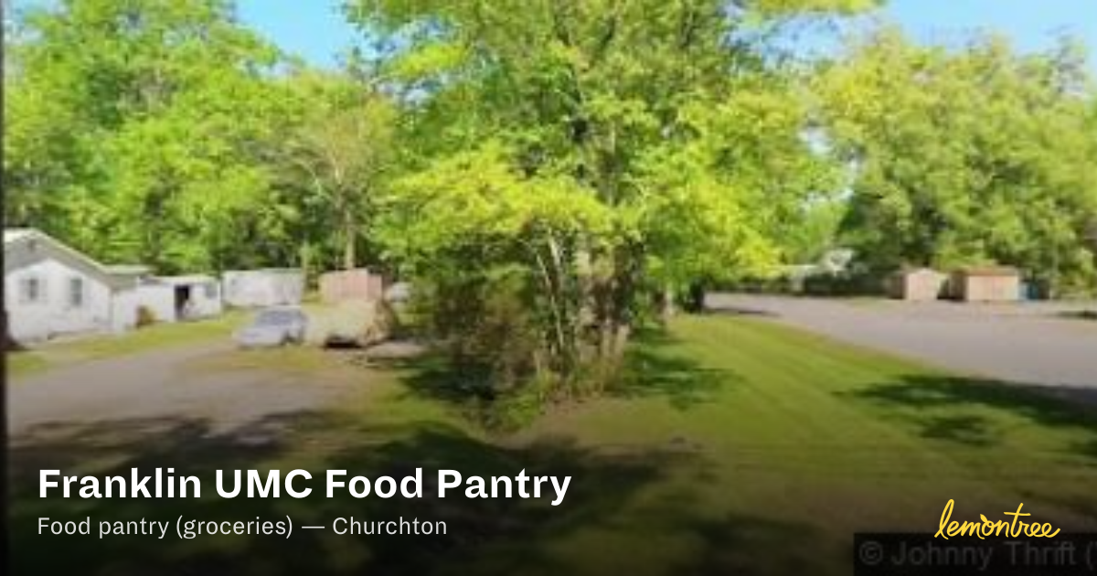 Franklin UMC Food Pantry — Lemontree