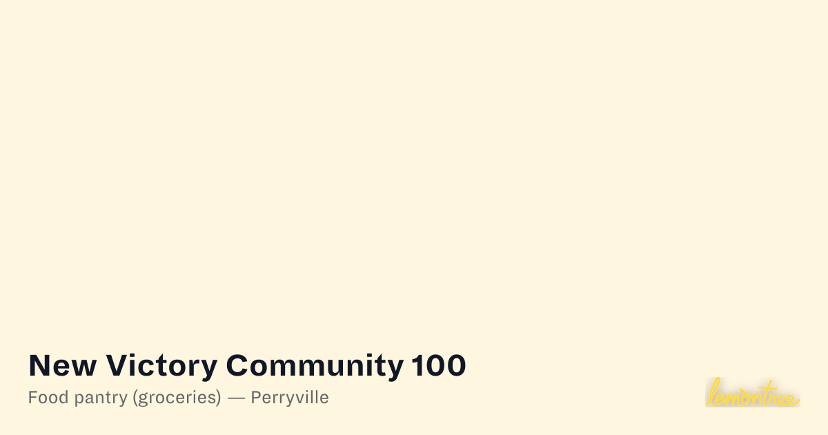 New Victory Community 100 — Lemontree