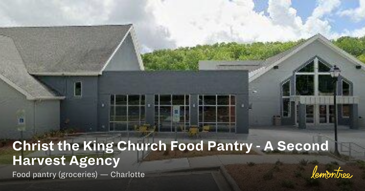 [Closed] Christ the King Church Food Pantry - A Second Harvest Agency ...