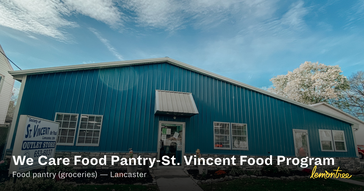 We Care Food Pantry-St. Vincent Food Program — Lemontree