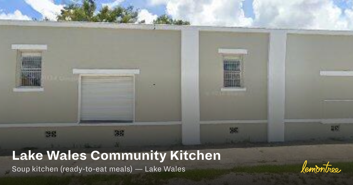 Lake Wales Community Kitchen — Lemontree