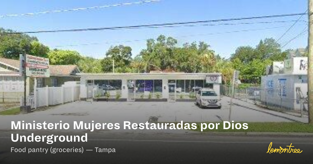 Ministerio Mujeres Restauradas por Dios Underground — Lemontree