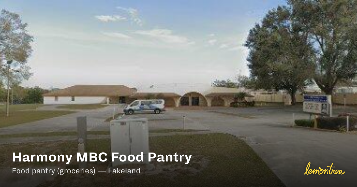 Harmony MBC Food Pantry — Lemontree