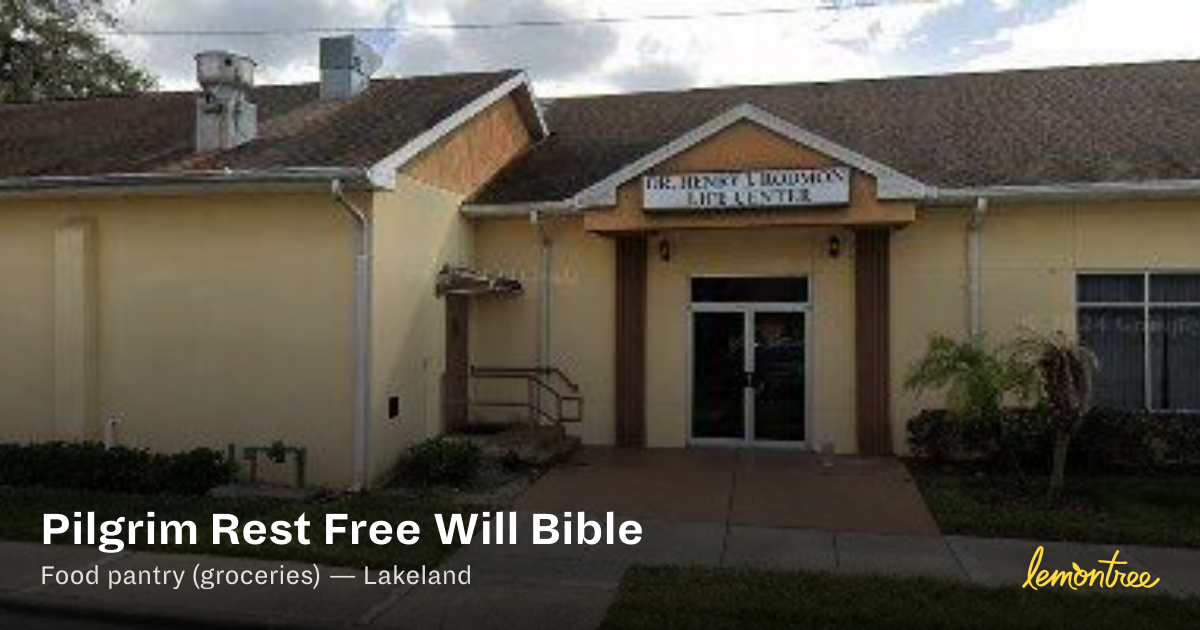 Pilgrim Rest Free Will Bible — Lemontree