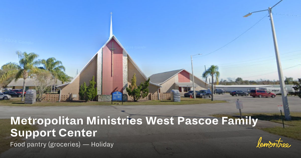 Metropolitan Ministries West Pascoe Family Support Center — Lemontree