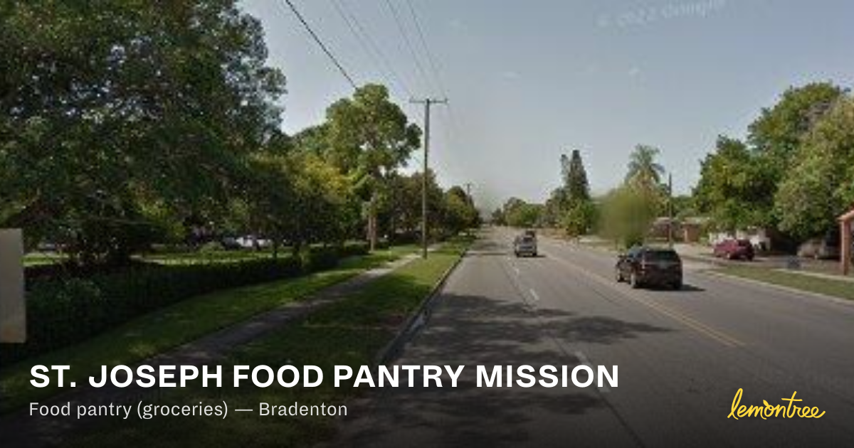 ST. JOSEPH FOOD PANTRY MISSION — Lemontree