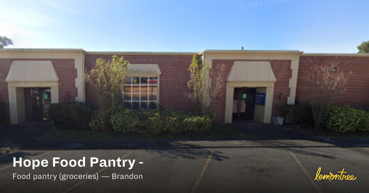 Hope Food Pantry - — Lemontree