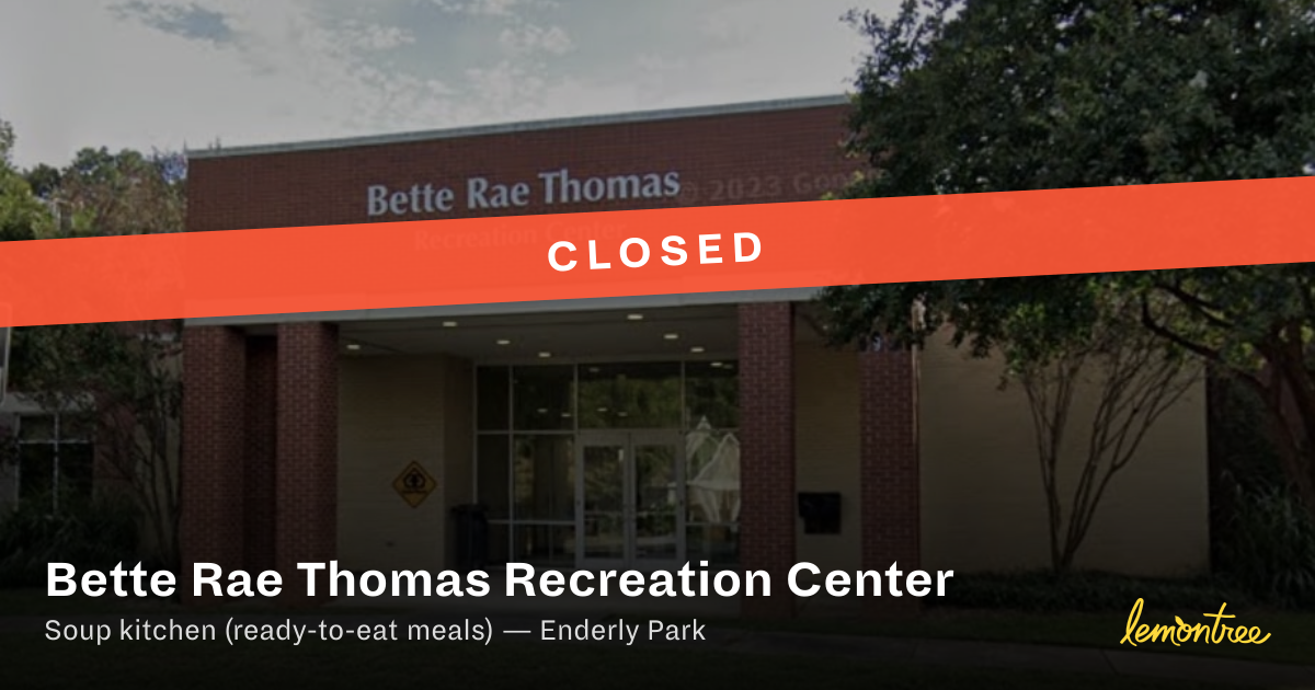 [Closed] Bette Rae Thomas Recreation Center — Lemontree