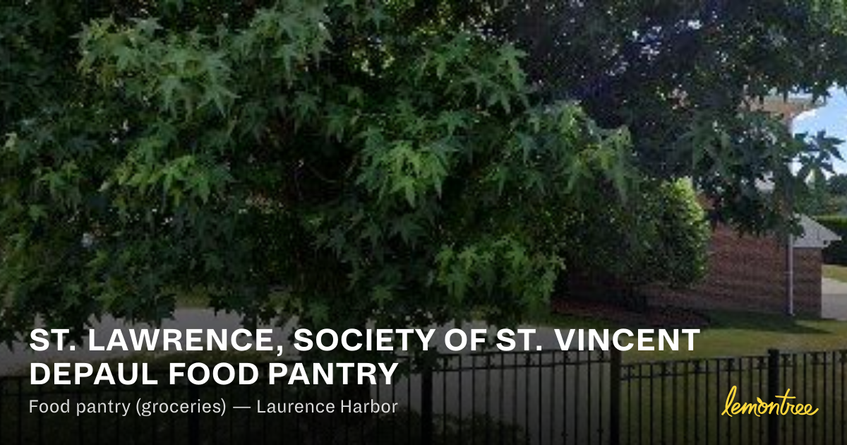 ST. LAWRENCE, SOCIETY OF ST. VINCENT DEPAUL FOOD PANTRY — Lemontree