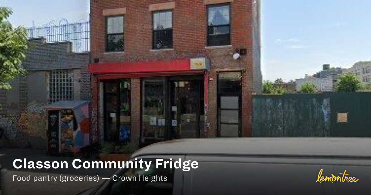 Classon Community Fridge — Lemontree
