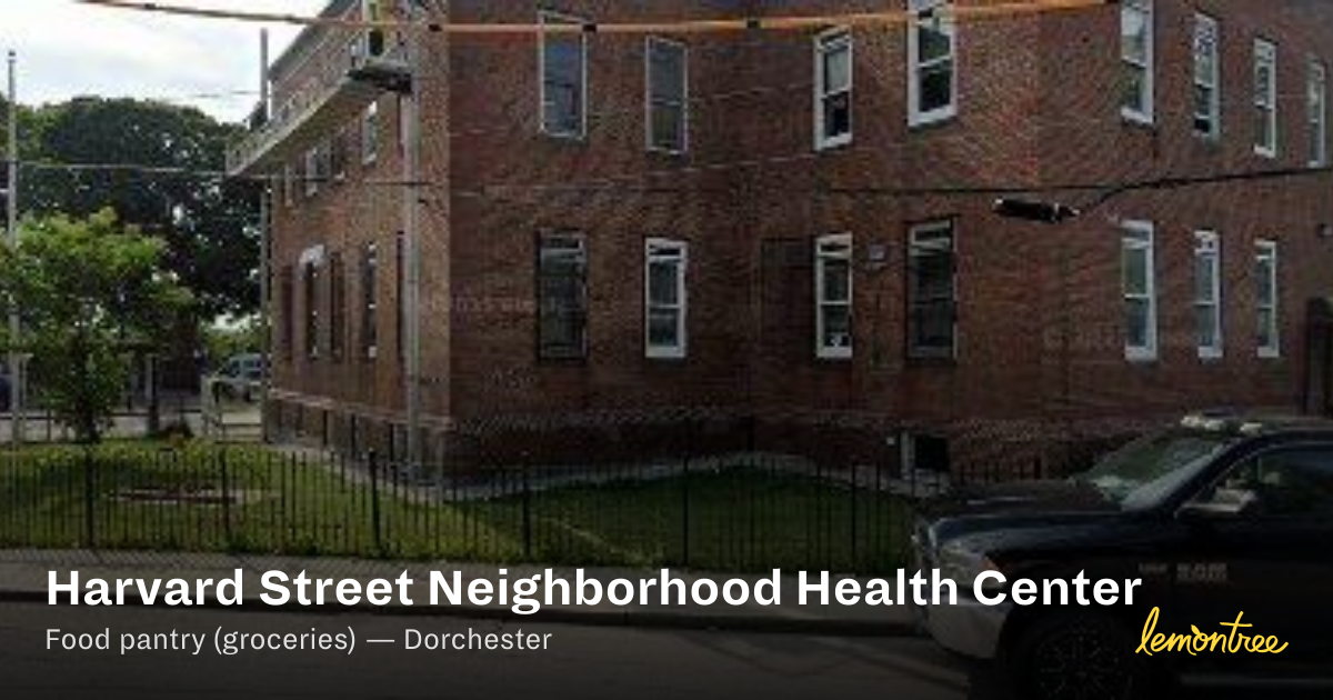 Harvard Street Neighborhood Health Center — Lemontree