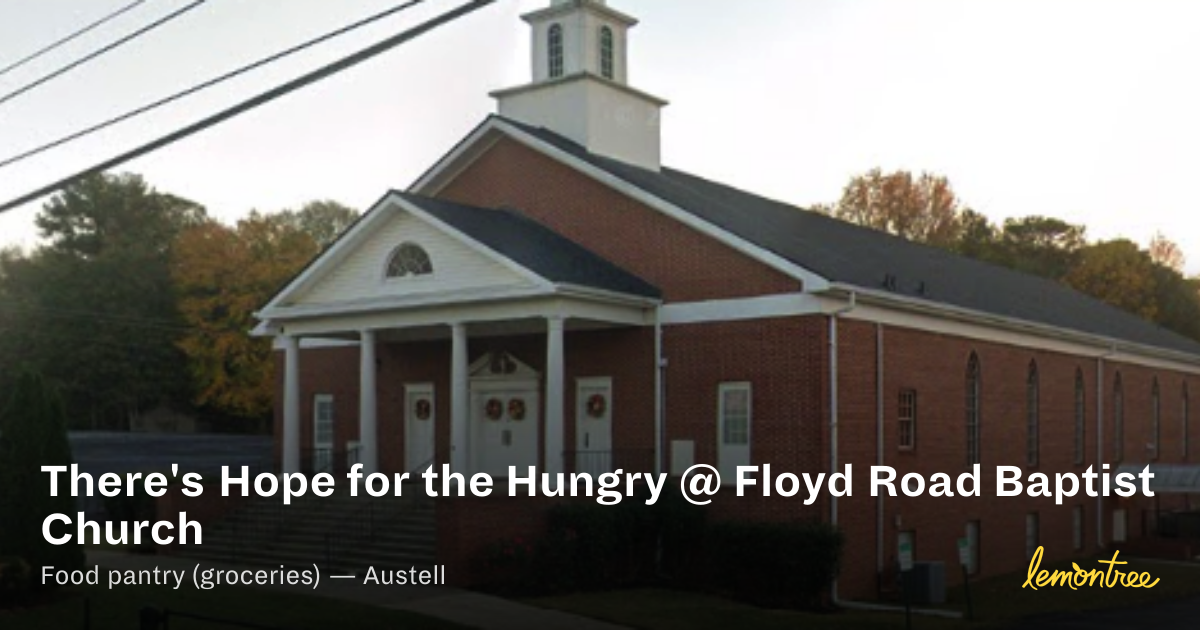 There's Hope for the Hungry @ Floyd Road Baptist Church — Lemontree