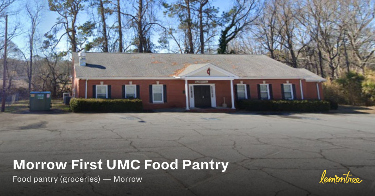 Morrow First UMC Food Pantry — Lemontree