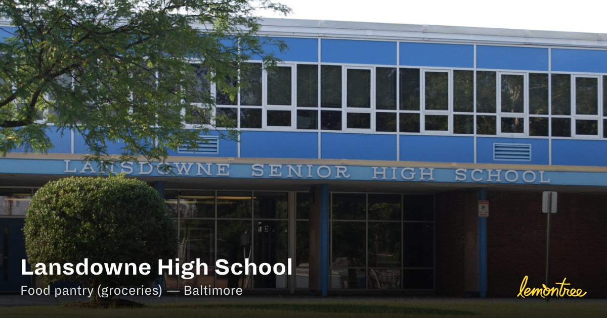 Lansdowne High School — Lemontree