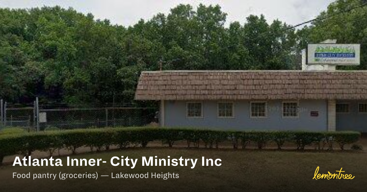Atlanta Inner- City Ministry Inc — Lemontree